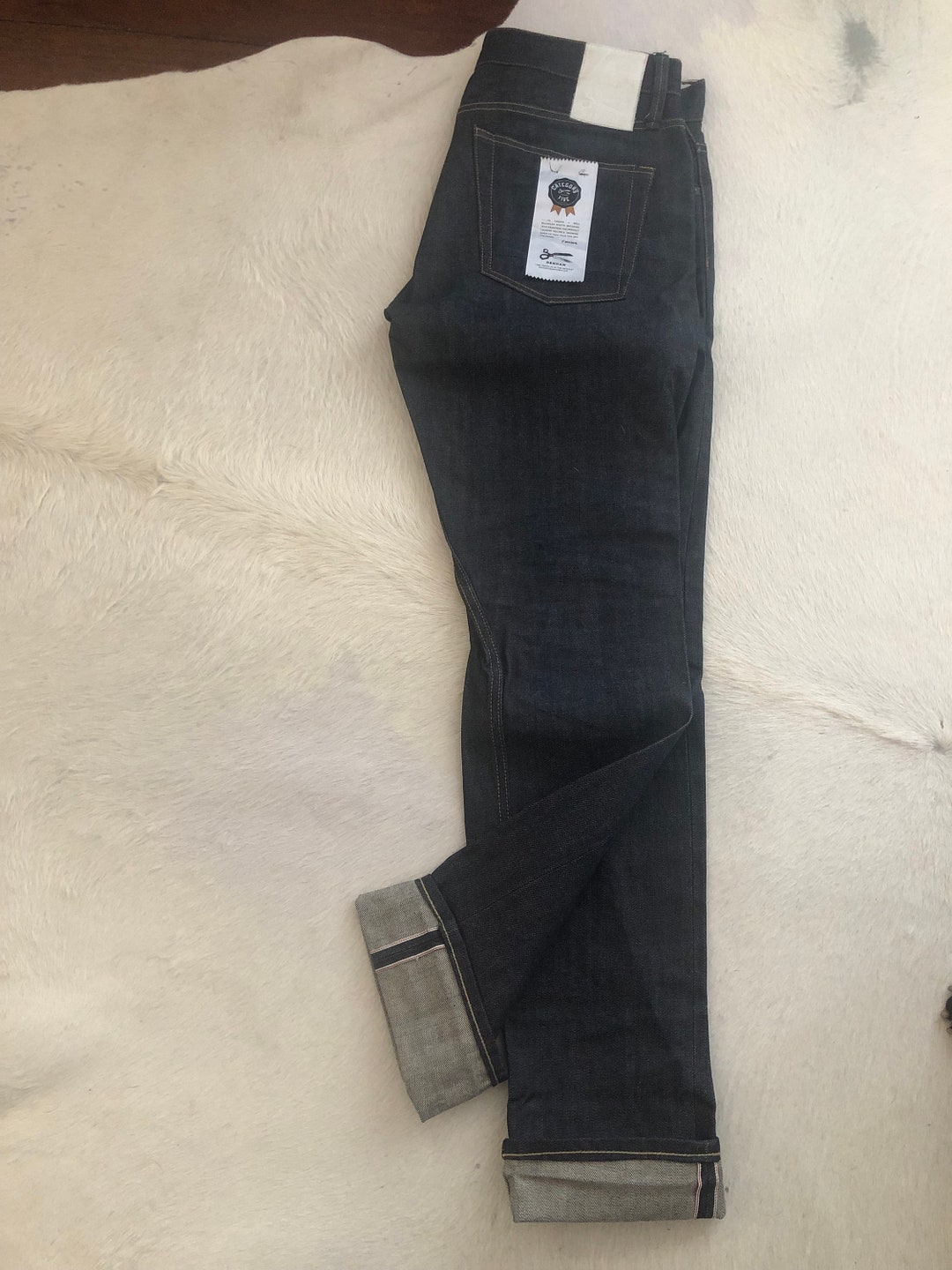 DENHAM Red Line Selvedge Jeans - Etsy