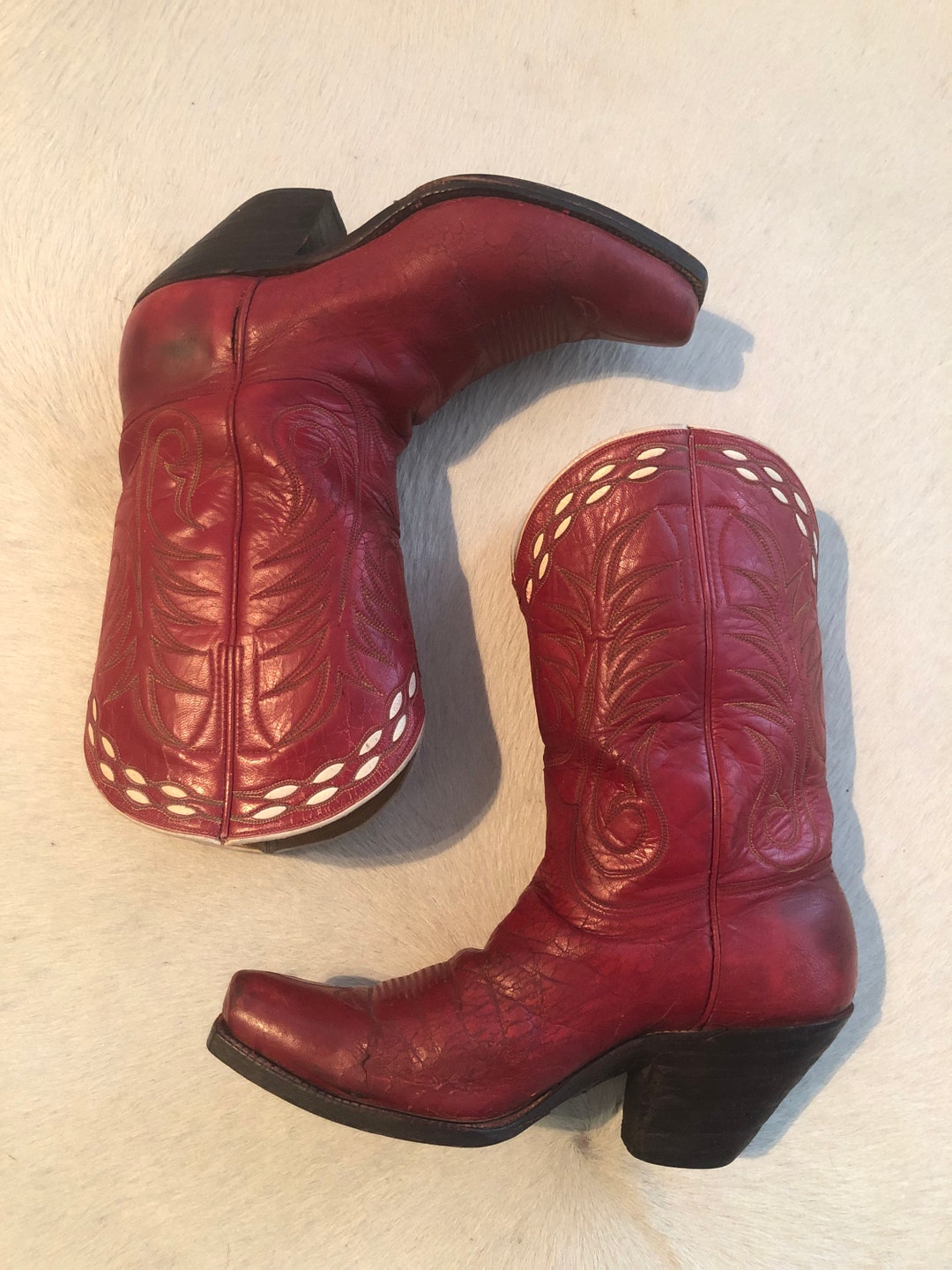 Beautiful Vintage Stewart Romero Boots - Etsy