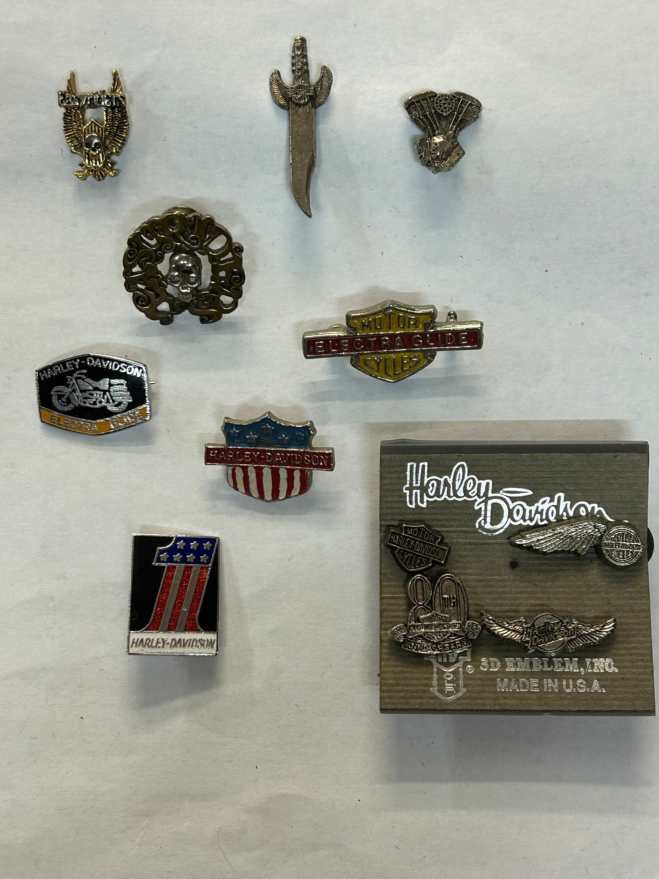 12 Deadstock Harley Davidson and Easyrider Bike Pins - Etsy