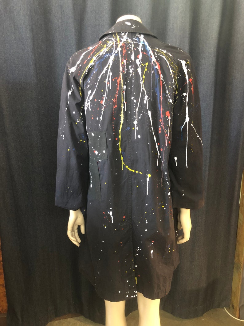 Vintage Coat With Paint Splatters - Etsy