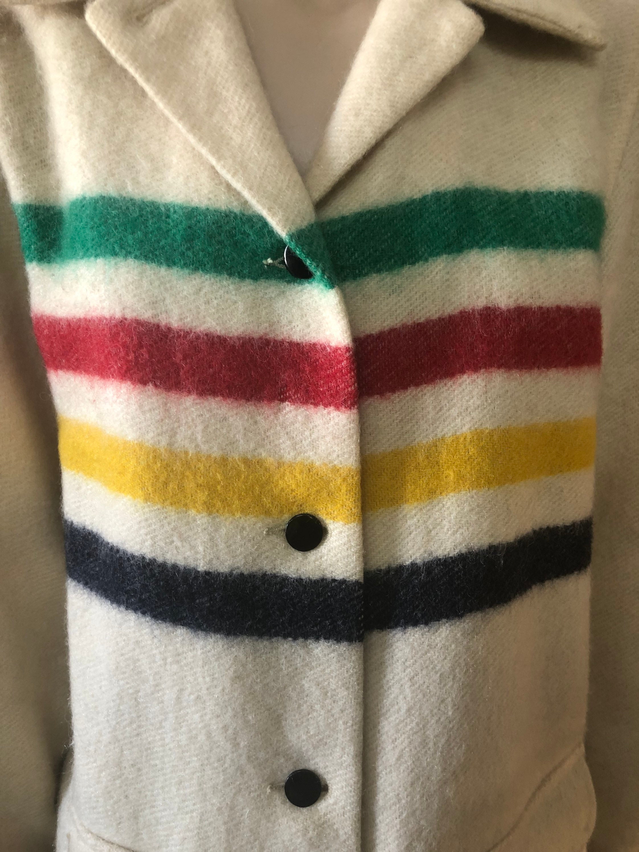 Vintage Hudson Bay Pure Wool Jacket - Etsy