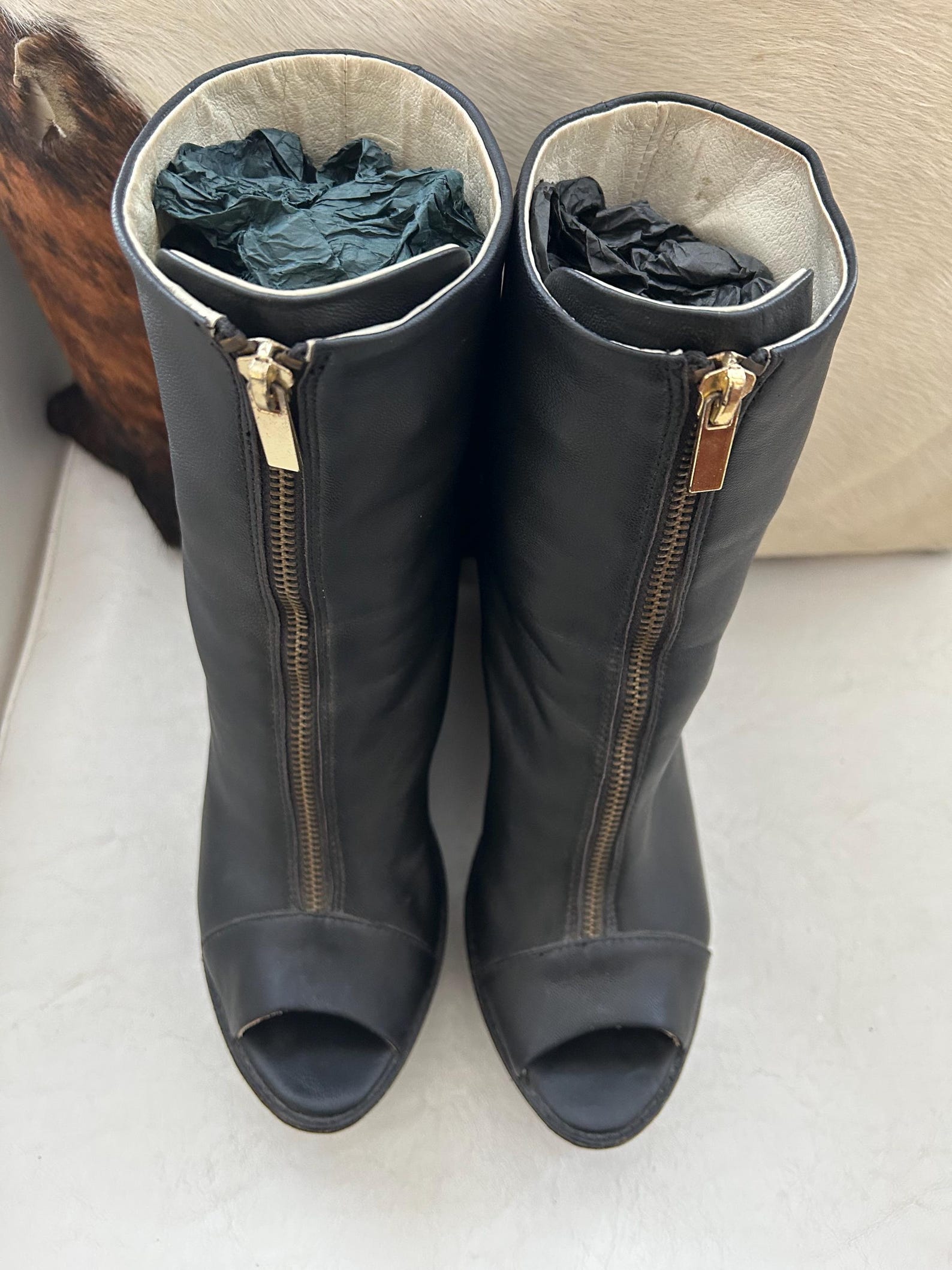 Beau Coops Zip up Leather Platform Boots - Etsy