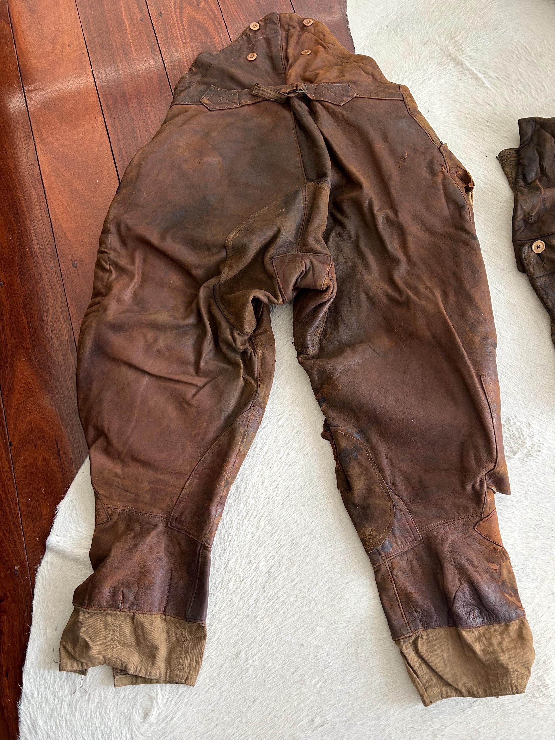1930s Leather Two Piece Motorcycle Racing Suit - Etsy