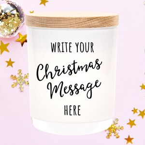 Christmas | Design Your Own Candle | Personalised | MESSAGE | Boxed Soy ...