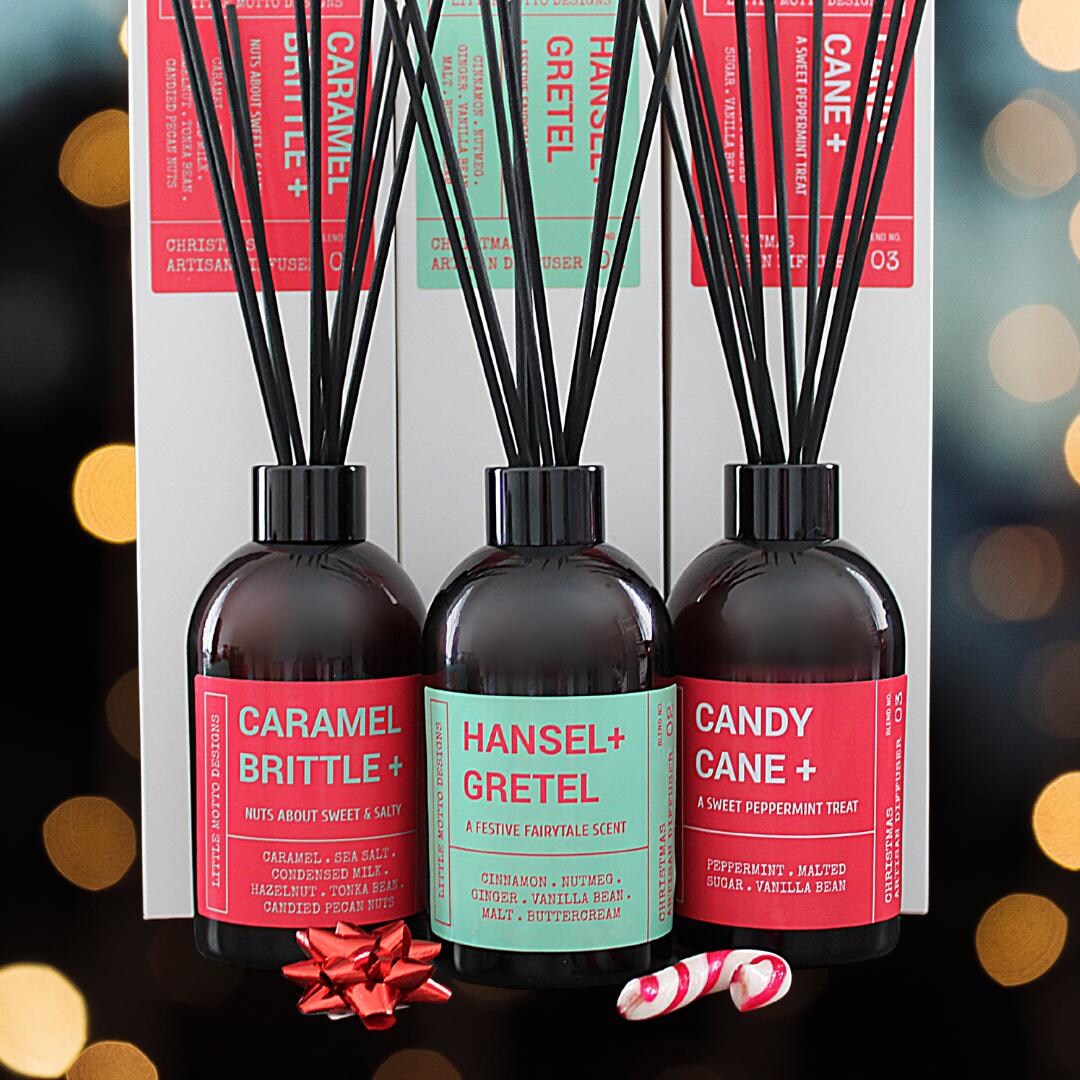 Christmas Reed Diffuser | 3 FRAGRANCES | Festive | Kris Kringle | Xmas ...