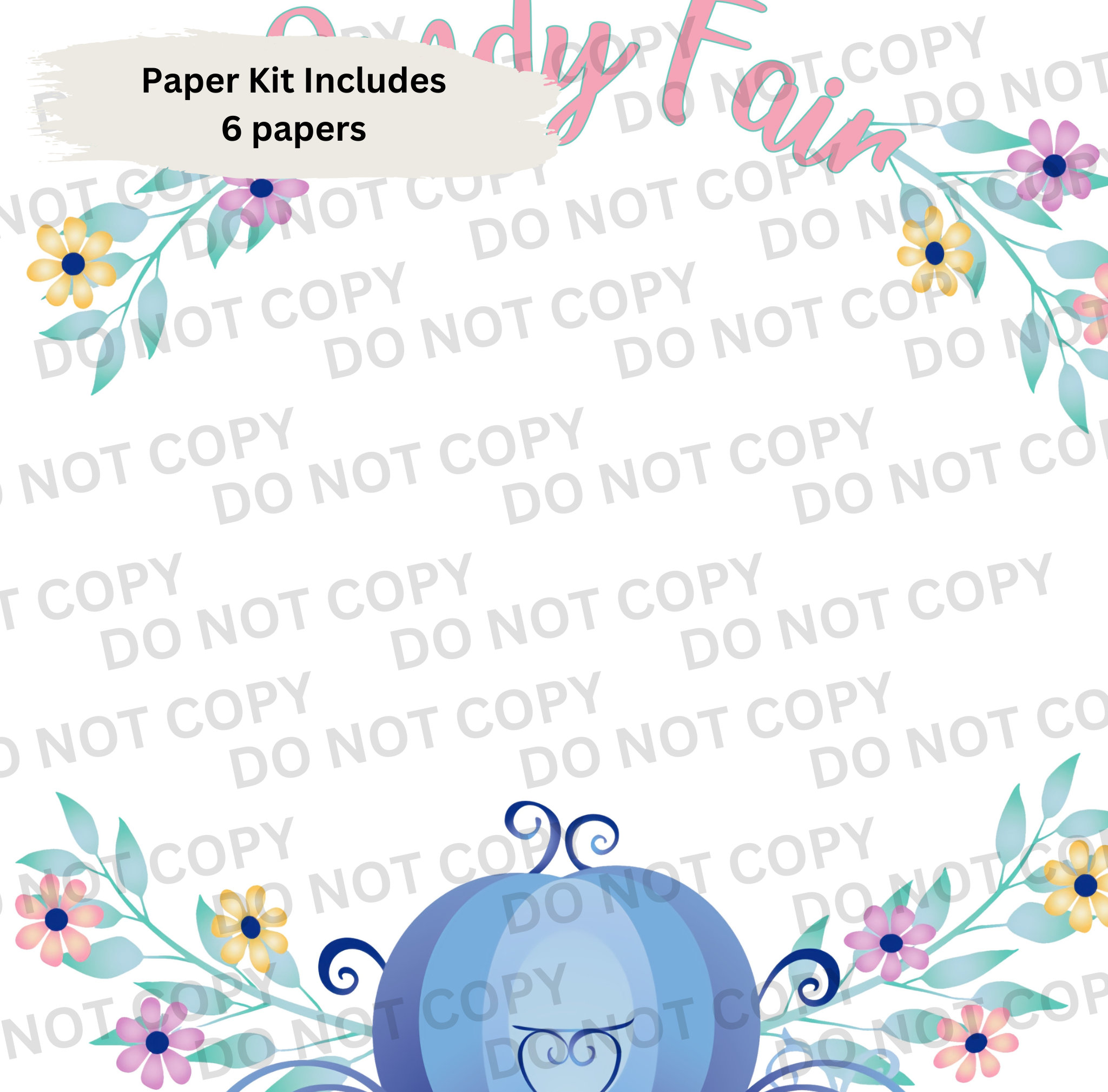Paper Kit - Cinderella, It's Party Time! - Etsy