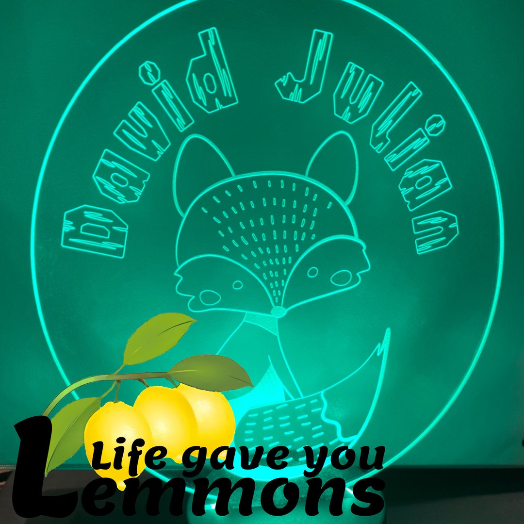 Personalized/ Custom LED Lamps - Etsy