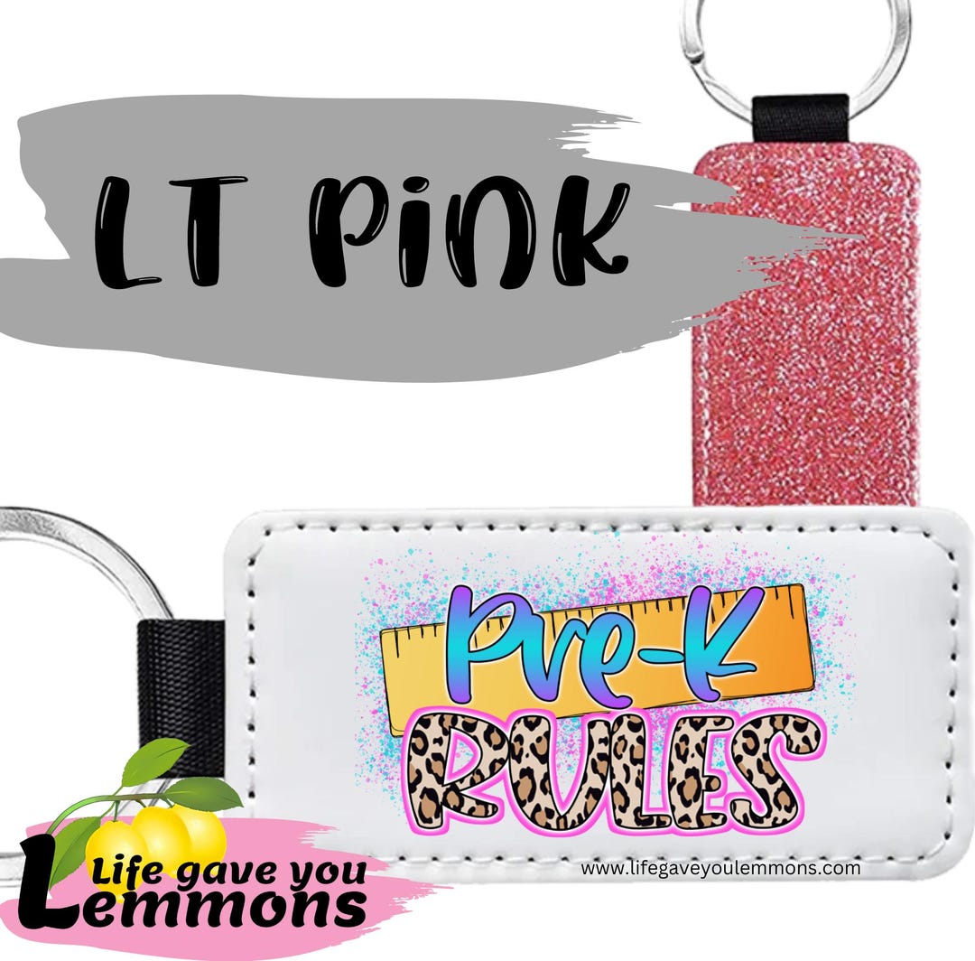 Keychain ....... Grade Rules lt Pink - Etsy