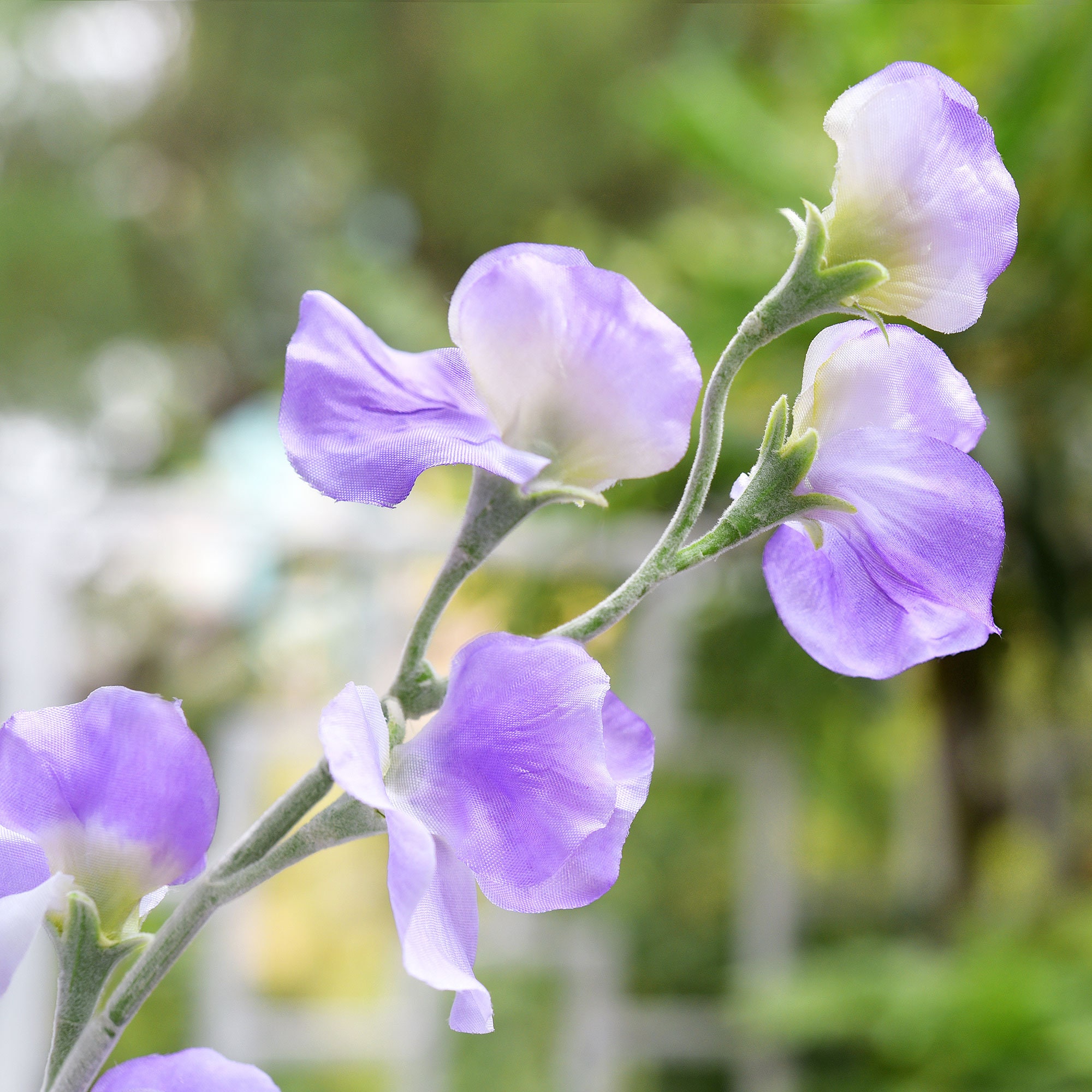 Indigo Purple Sweet Pea Flowers Real Looking Artificial - Etsy