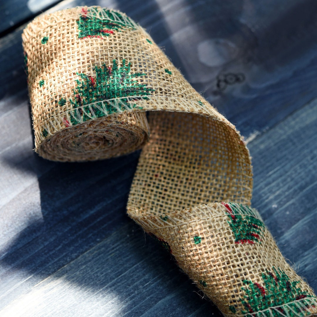 Natural Burlap Ribbon/hessian Jute Ribbon Twine Roll, for Gift Wrap ...