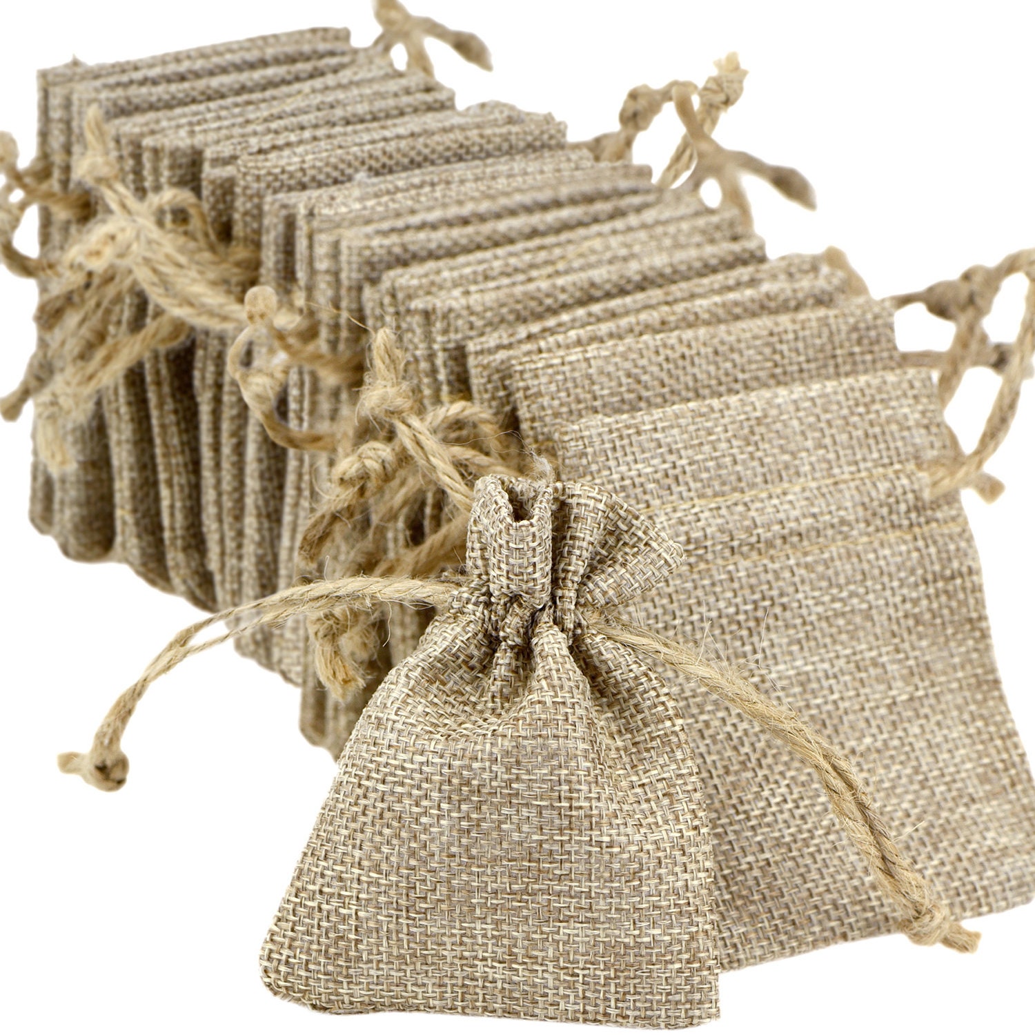 Burlap Drawstring Bags, Hessian Jute Favor and Gift Pouches - Etsy