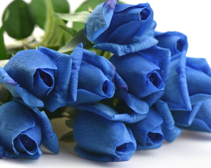 Fiveseasonstuff 5 Long Stems blue Anemone real Touch - Etsy