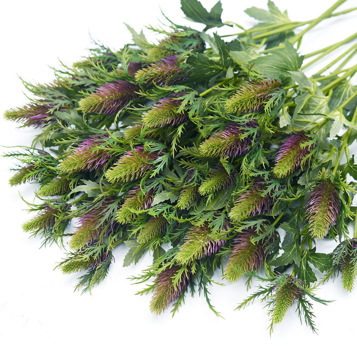 Fiveseasonstuff 8 Stems Real Size Artificial Thistle Spray | Etsy