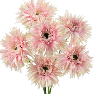 Rose Fog Spider Gerbera Daisies Silk Flowers Real Looking Artificial ...