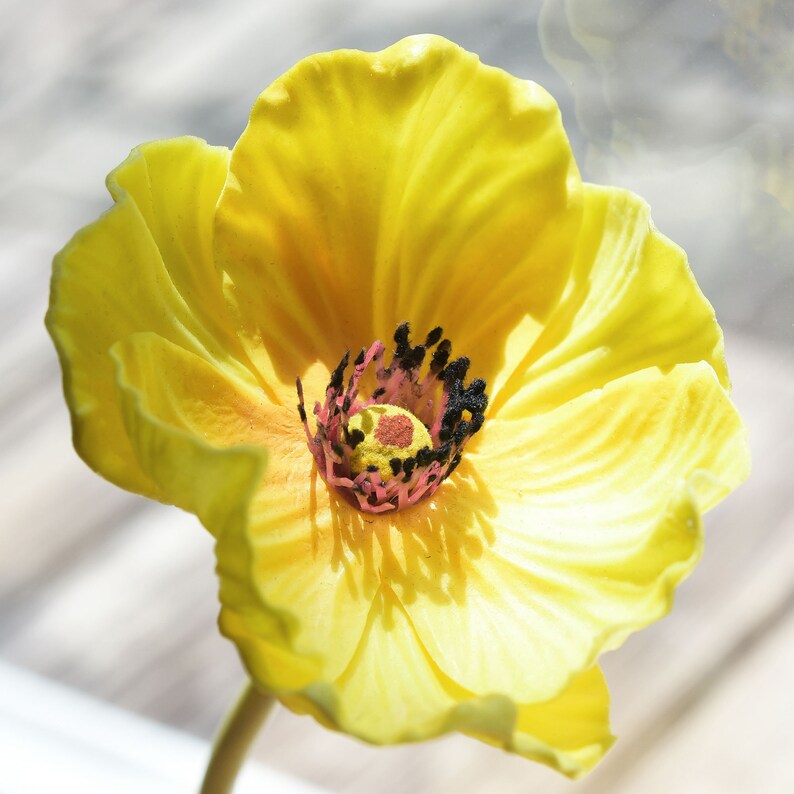 Fiveseasonstuff Real Touch Artificial Poppy Flowers Home Decoration ...