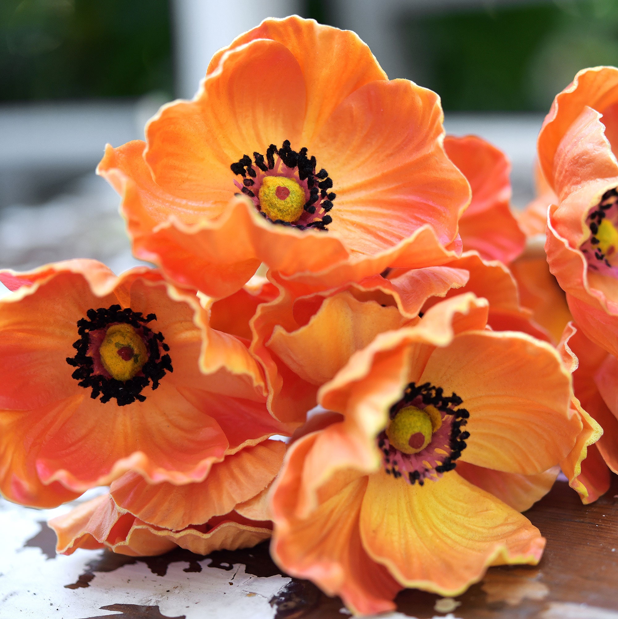 Fiveseasonstuff Real Touch Artificial Poppy Flowers Home - Etsy