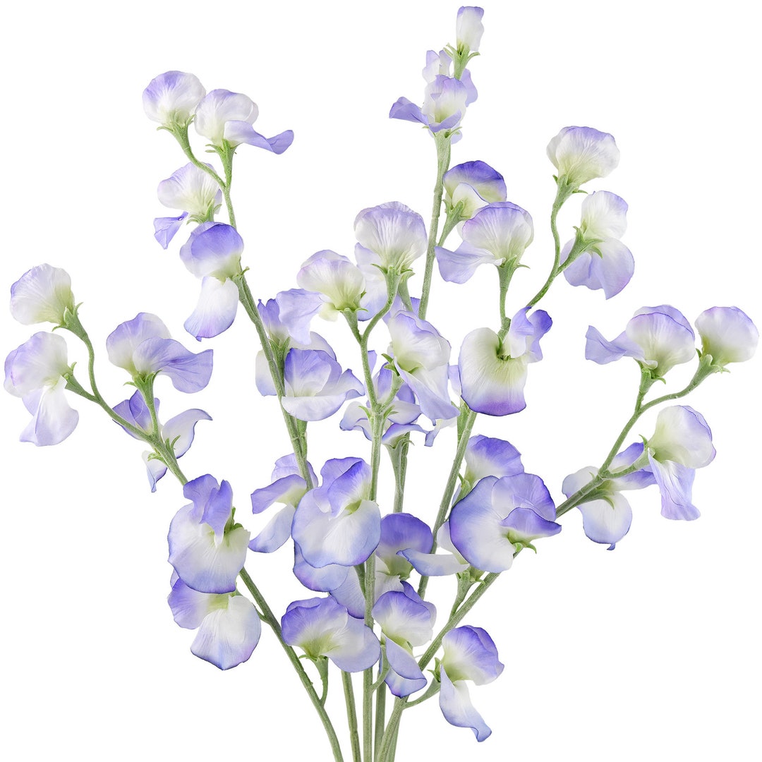 Pale Purple Sweet Pea Flowers Real Looking Artificial Flowers Home ...