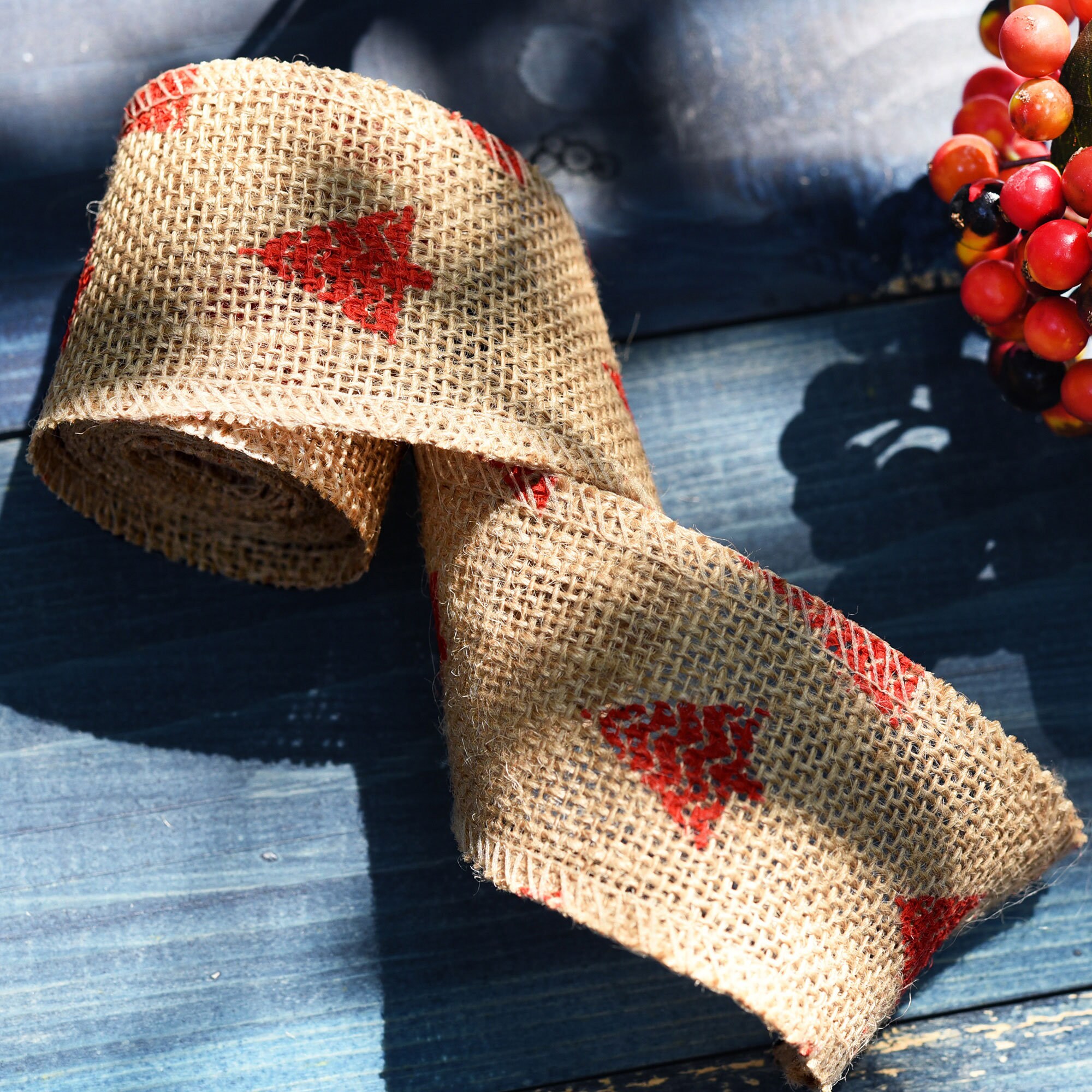 Natural Burlap Ribbon/hessian Jute Ribbon Twine Roll, for Gift Wrap ...