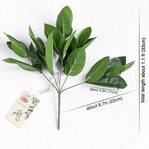 2 Branches of Artificial Lemon Leaves - Etsy