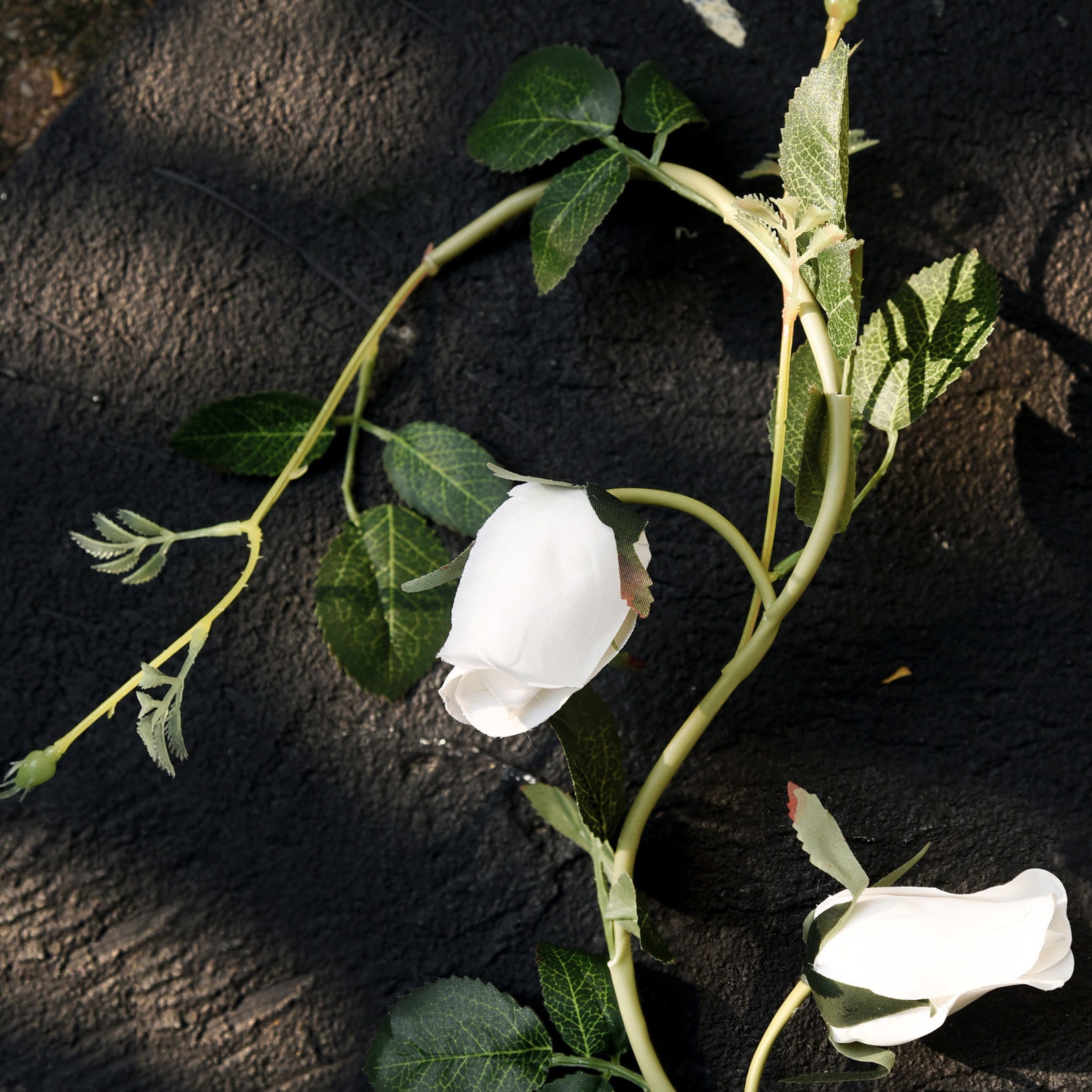 Fiveseasonstuff 2 Pcs 11.4ft Bendable White Flower Garland - Etsy