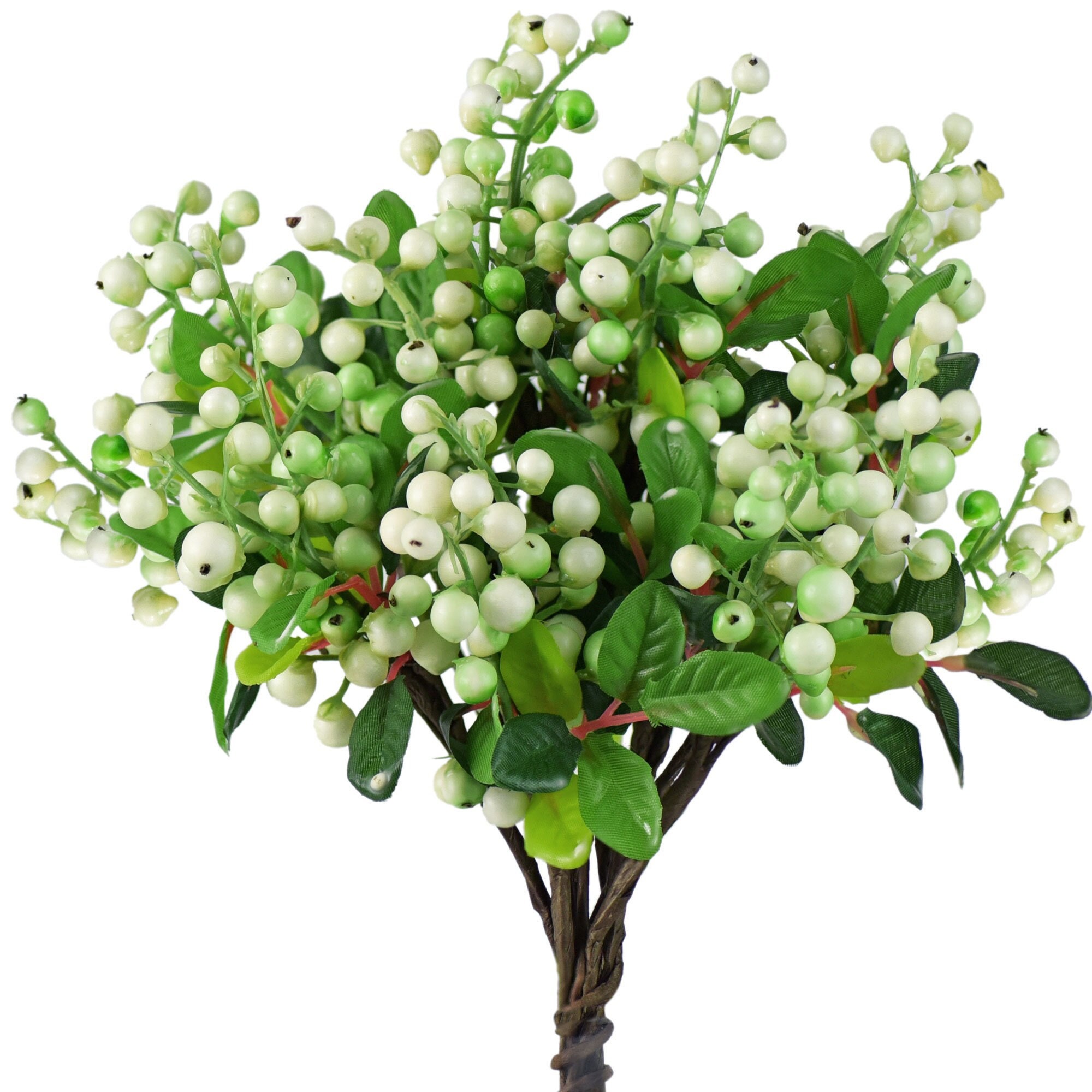 White Berry Picks: Mini Artificial Snowberry Sprigs, 9.8 In - Etsy