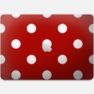 Red Polka Dots Hard Case for MacBook Pro 13, MacBook Air 13 Case A2337 ...