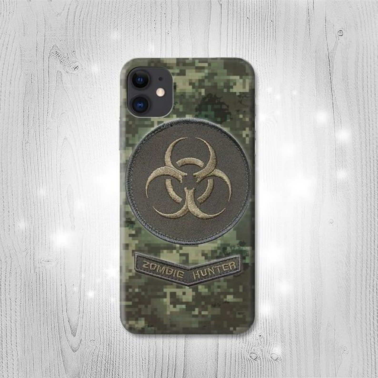 Biohazard Zombie Hunter Graphic Hard & Leather Flip Case | Etsy