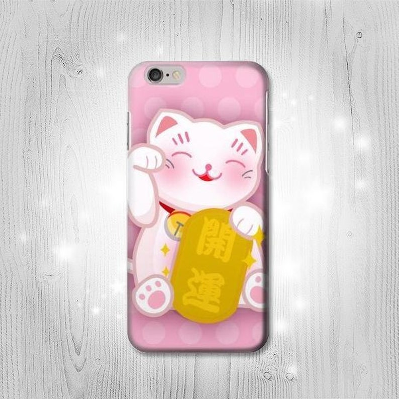 Maneki Neko Lucky Cat Hard & Leather Flip Case Iphone 14 Pro - Etsy