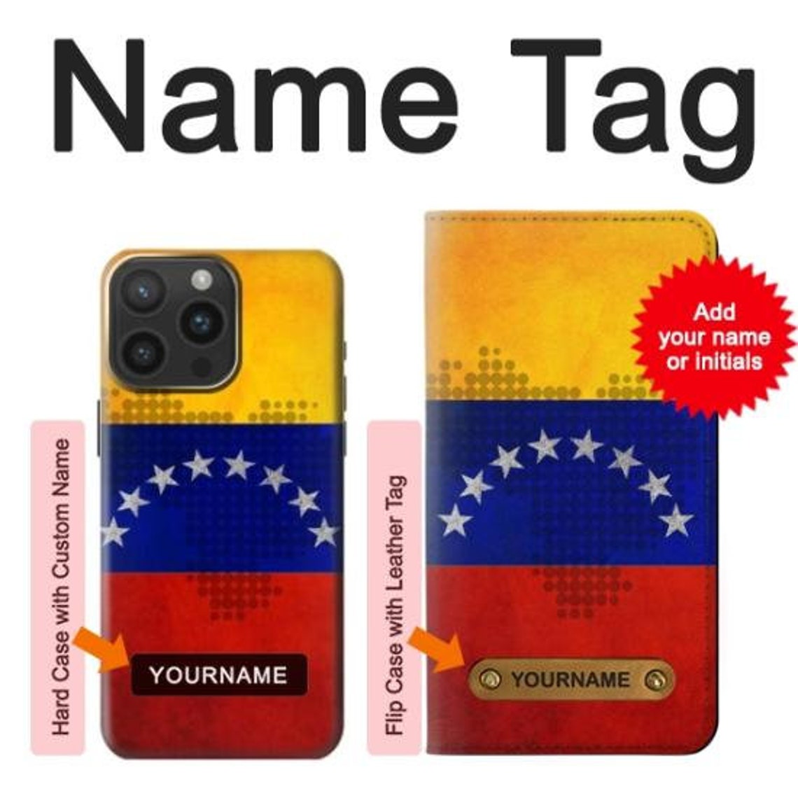 Venezuela Football Copa Flag Hard & Leather Flip Case iPhone 17 Pro Max ...