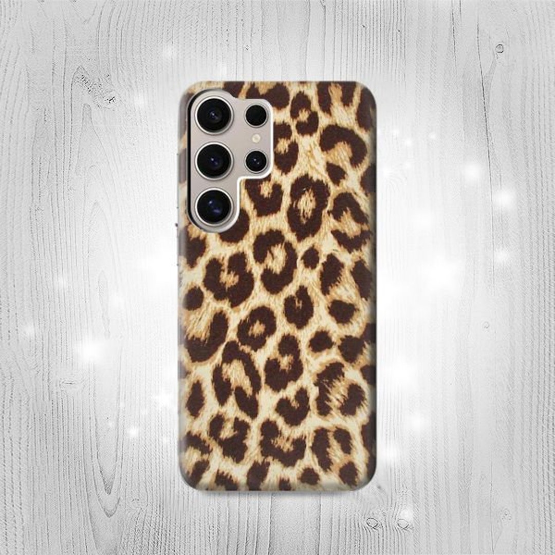 Leopard Pattern Graphic Printed Hard & Leather Flip Case Huawei ...