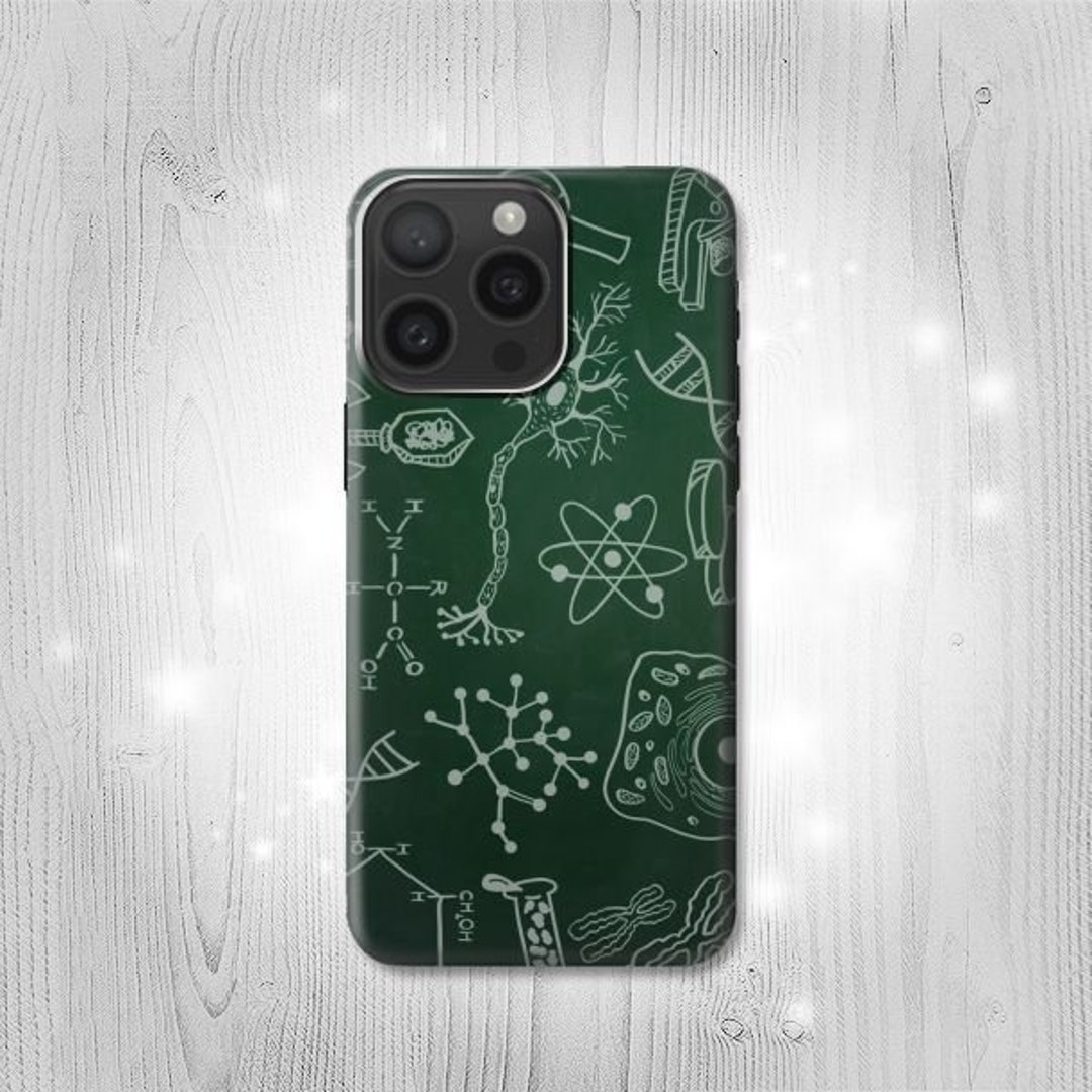 Science Green Board Hard & Leather Flip Case iPhone 16 Pro Max Plus ...