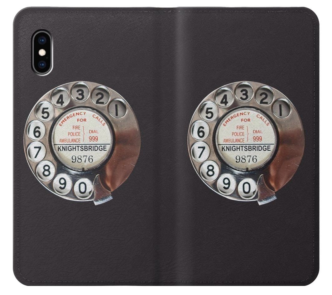 Vintage Rotary Phone Dial on Hard & Leather Flip Case Huawei - Etsy
