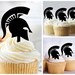 Roman Spartan Sparta Helmet Party Wedding Birthday Acrylic Cupcake ...