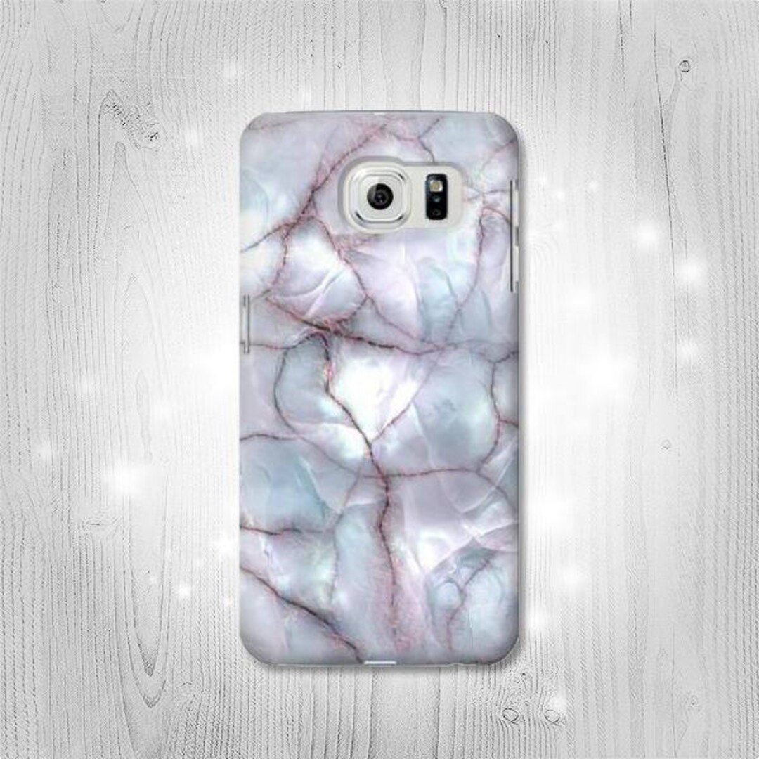 Dark Blue Marble Texture Graphic Hard & Leather Flip Case - Etsy