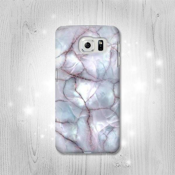 Dark Blue Marble Texture Graphic Hard & Leather Flip Case - Etsy