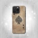 Vintage Spades Ace Card Hard & Leather Flip Case iPhone 17 Pro Max Air ...