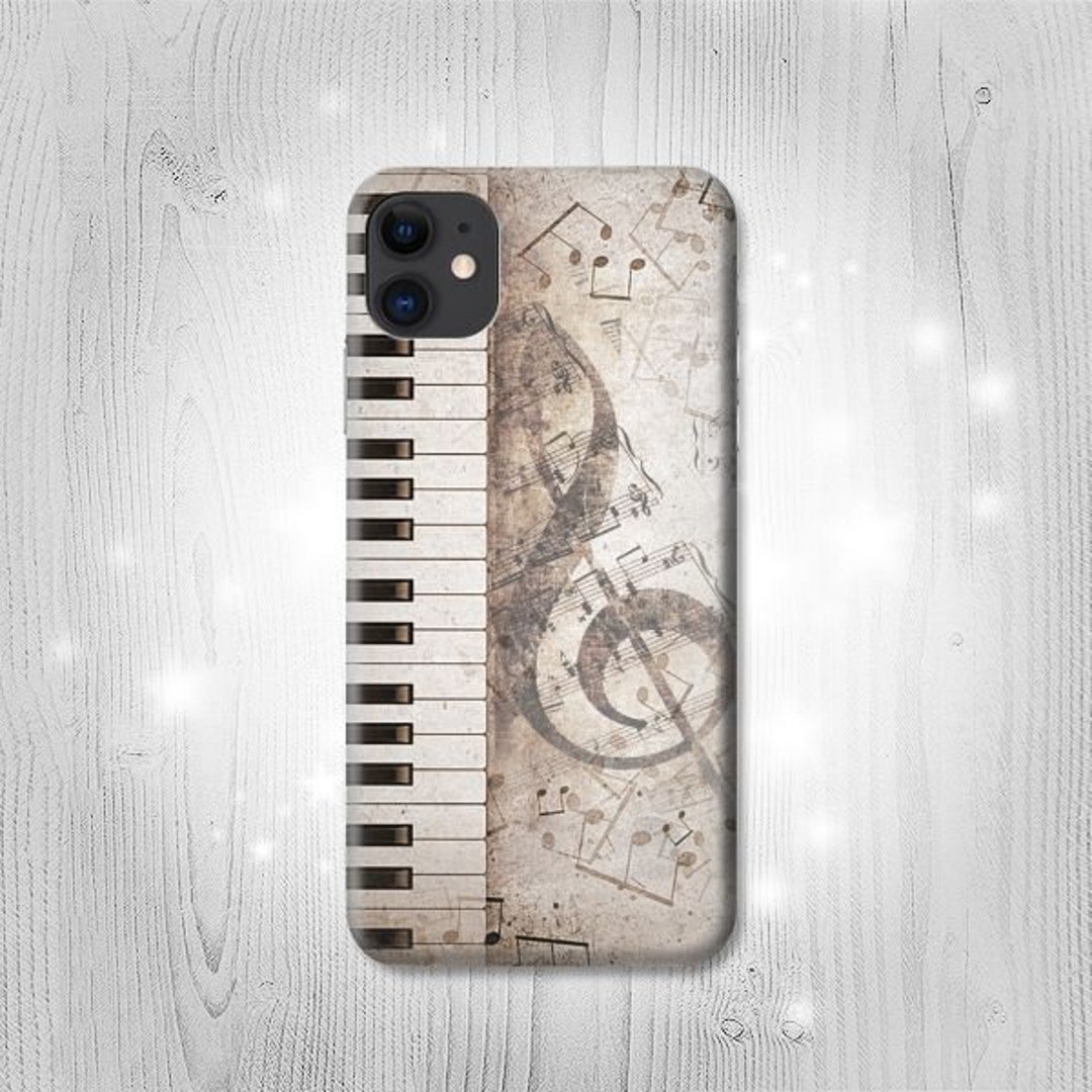 Music Note Hard & Leather Flip Case Iphone 14 Pro Max Plus - Etsy