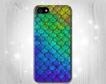 Mermaid Fish Scale Hard & Leather Flip Case Iphone 13 Pro Max | Etsy