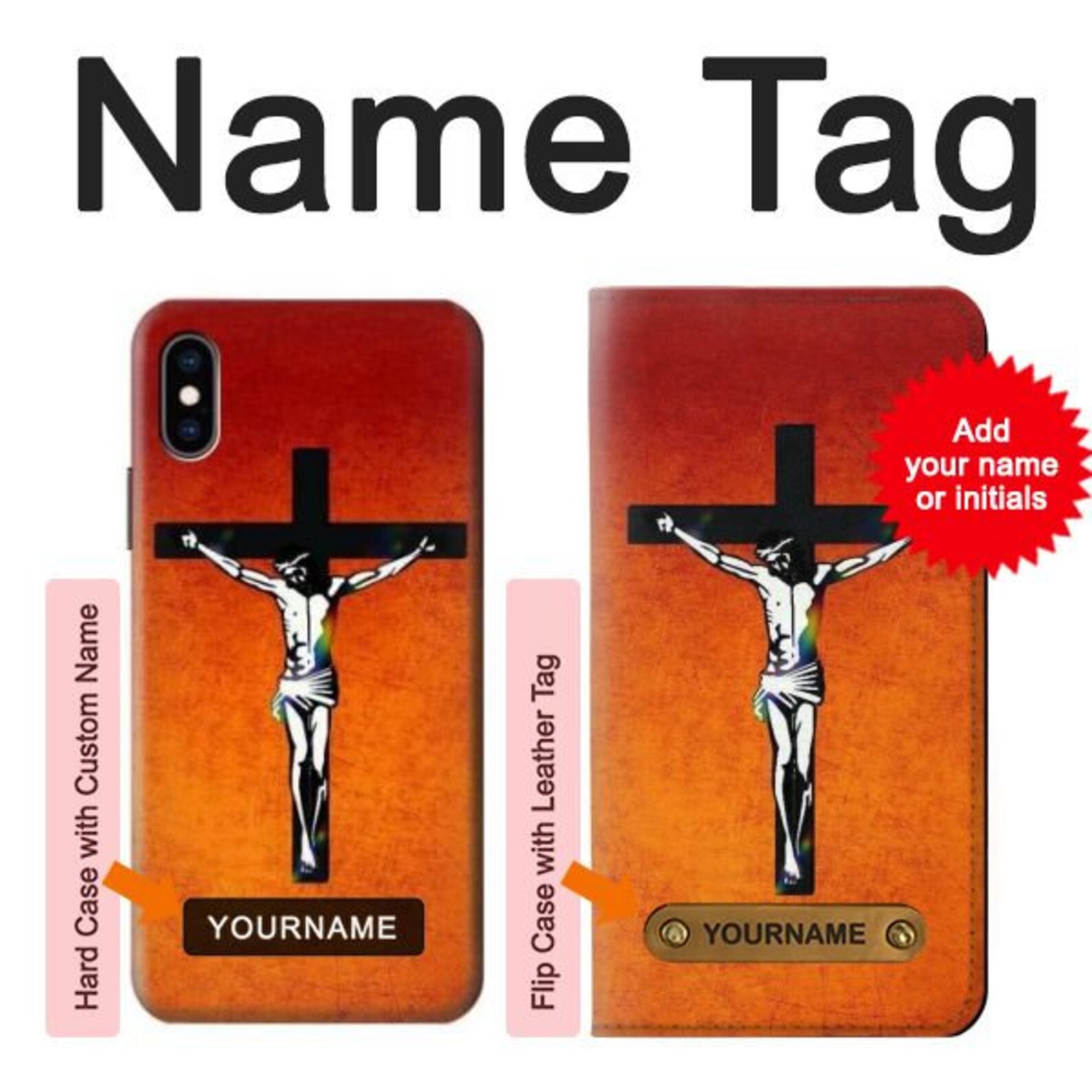 Jesus Christ on the Cross Hard & Leather Flip Case Iphone 14 - Etsy