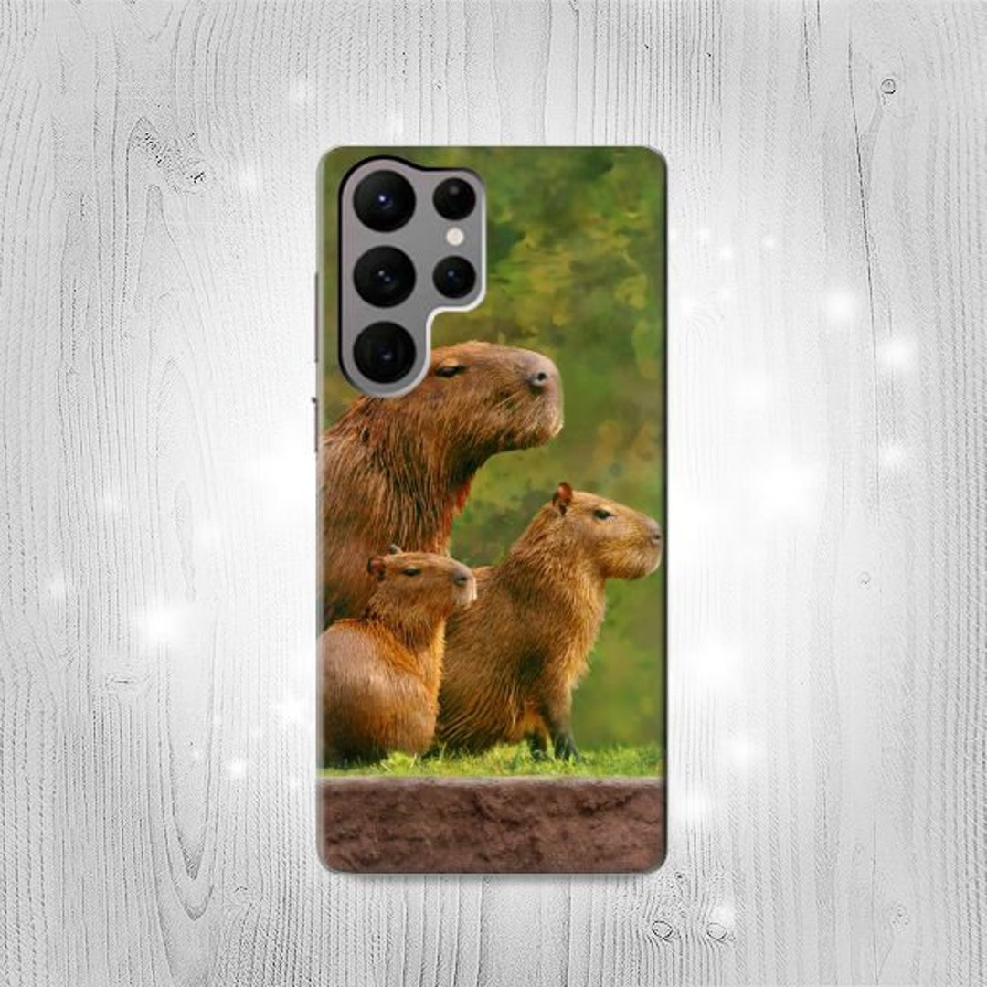 Capybara Family Giant Guinea Pig Hard & Leather Flip Case Huawei ...