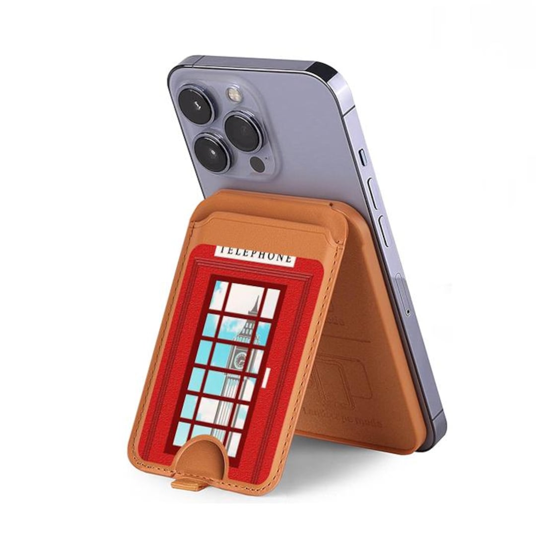 British Telephone Box Mirror Big Ben Graphic Magnetic Card Wallet ...