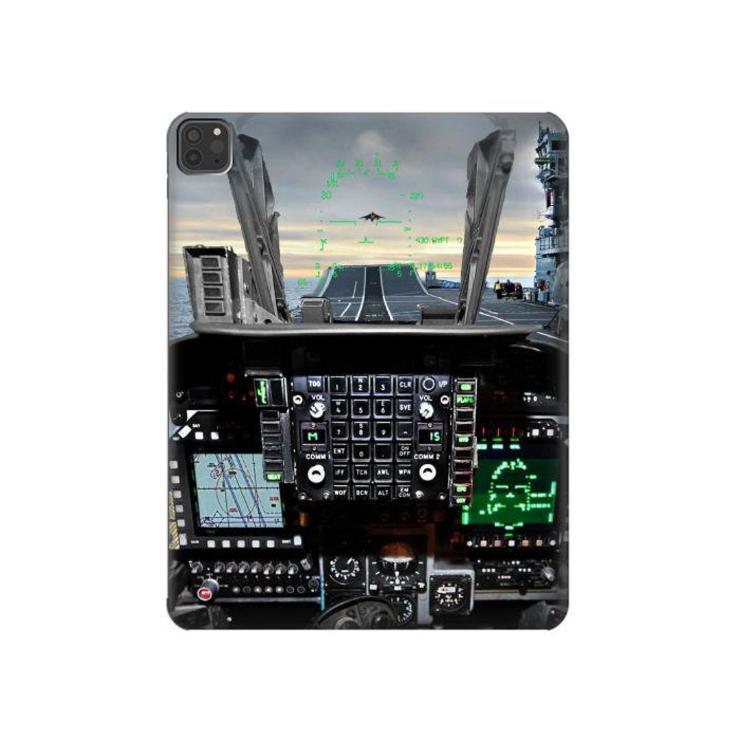 Fighter Jet Aircraft Cockpit Hard Back Case for iPad 6 5 9.7 iPad Mini ...