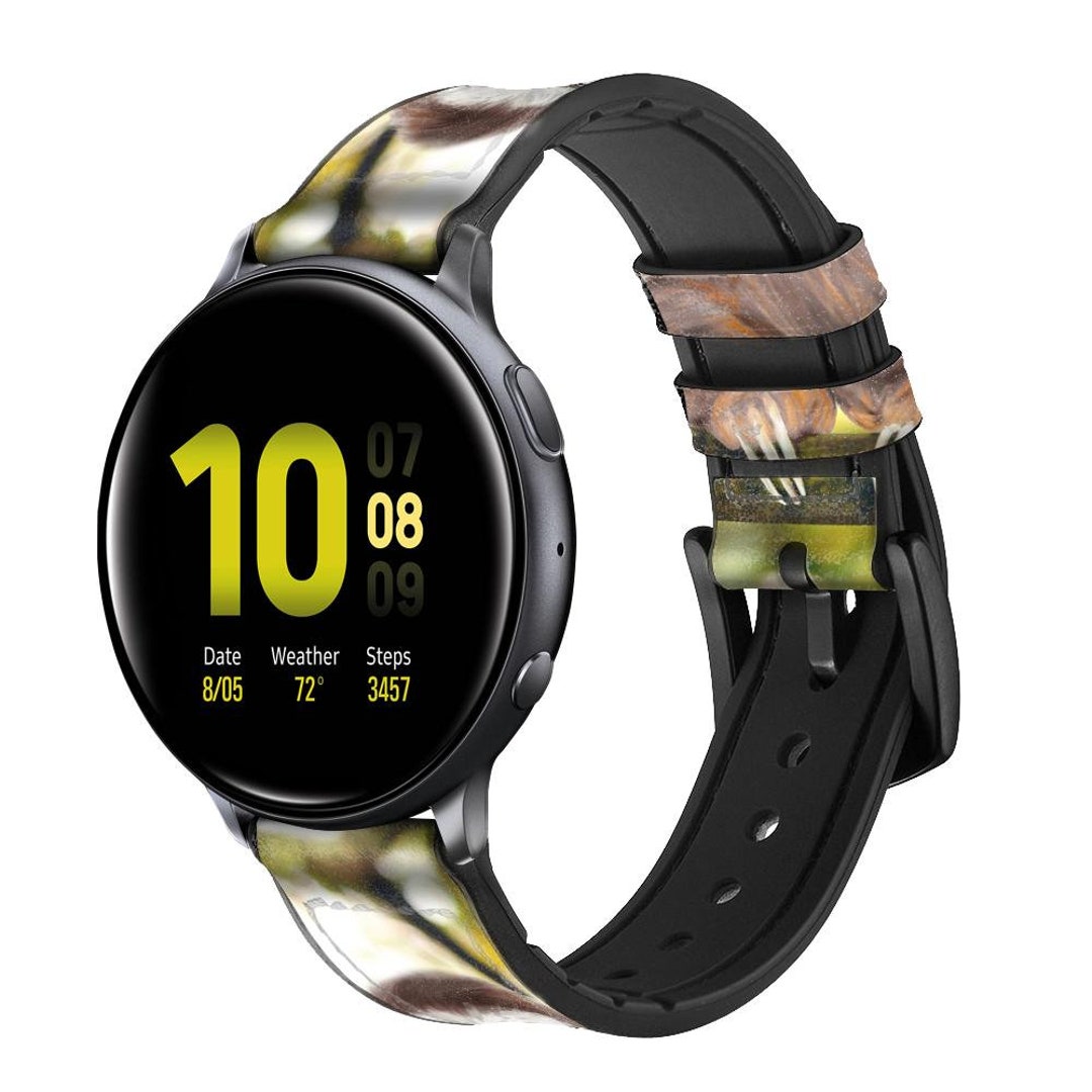 Cute Baby Sloth Paint Leather & Silicone Smart Watch Band - Etsy