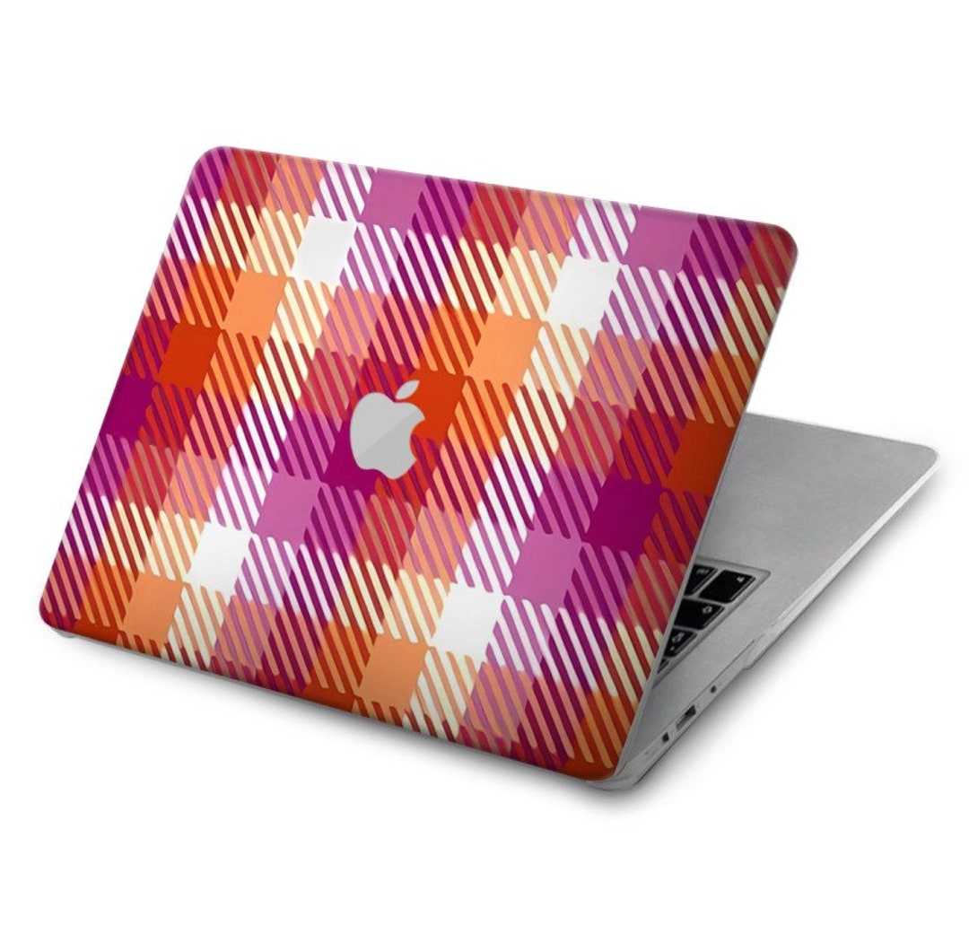 LGBT Lesbian Pride Flag Plaid Hard Case for MacBook Pro 13, MacBook Air ...