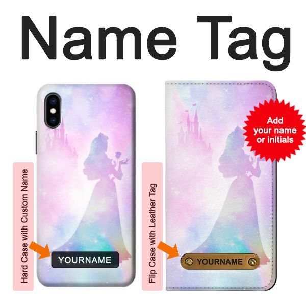 Princess Pastel Silhouette Hard & Leather Flip Case Iphone 13 | Etsy