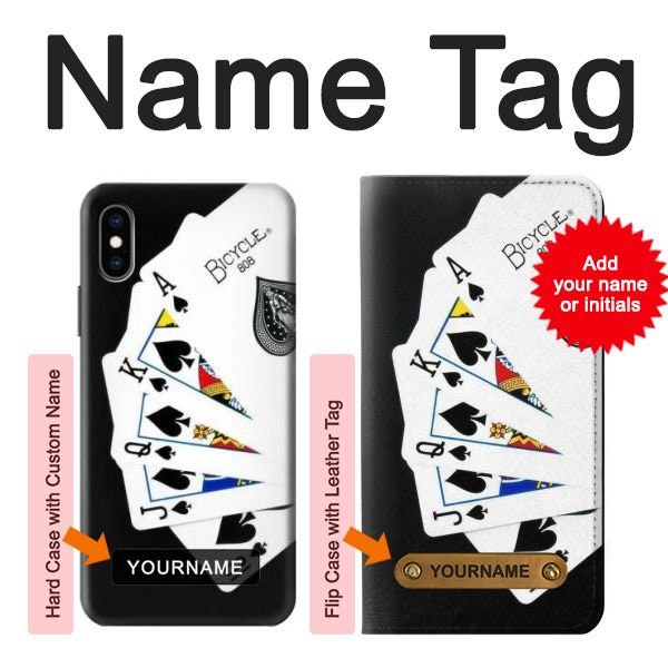 Poker Royal Straight Flush Hard & Leather Flip Case Iphone 13 - Etsy