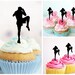 Muay Thai Kickboxing Party Wedding Birthday Acrylic Cupcake Toppers ...