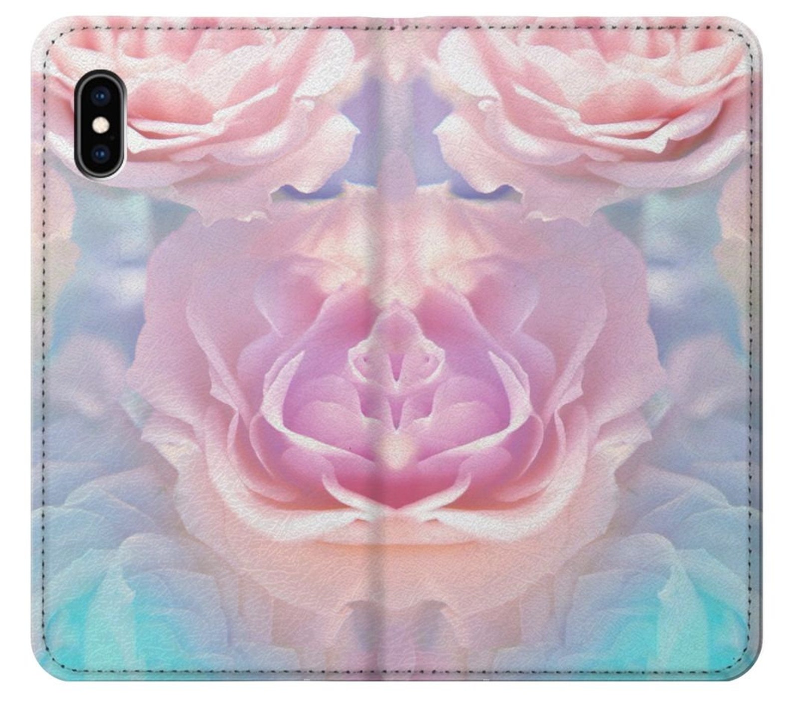 Vintage Pastel Flowers Hard & Leather Flip Case Iphone 14 Pro - Etsy