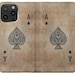 Vintage Spades Ace Card Hard & Leather Flip Case iPhone 15 Pro - Etsy
