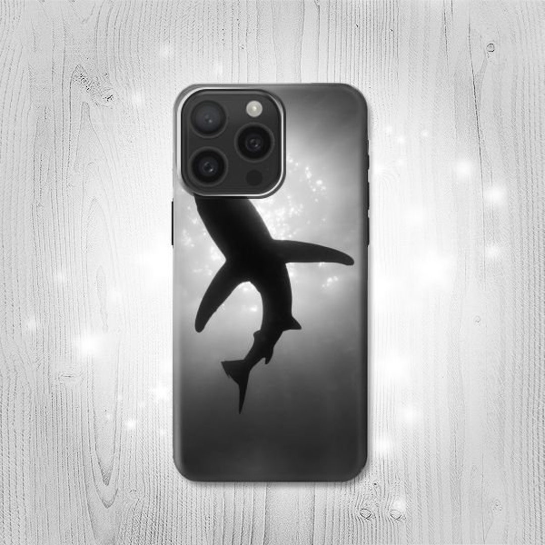 Shark Monochrome Hard & Leather Flip Case iPhone 16 Pro Max Plus ...